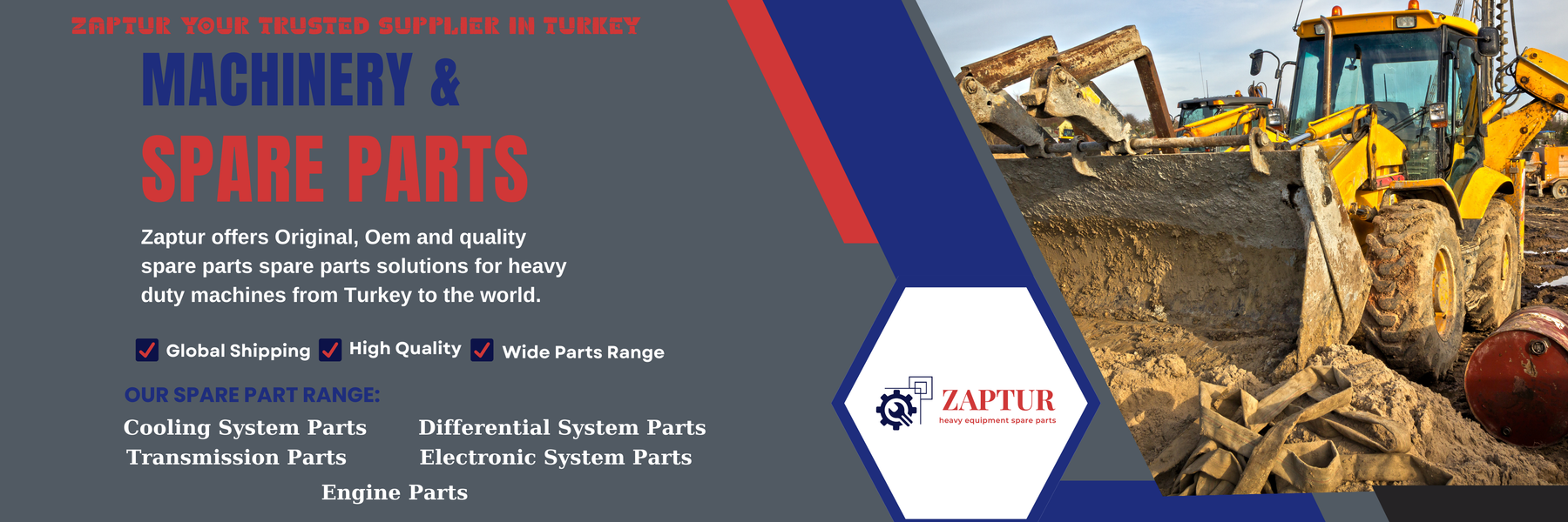 ZAPTUR HEAVY MACHINERY SPARE PARTS WORLDWIDE SUPPLIER